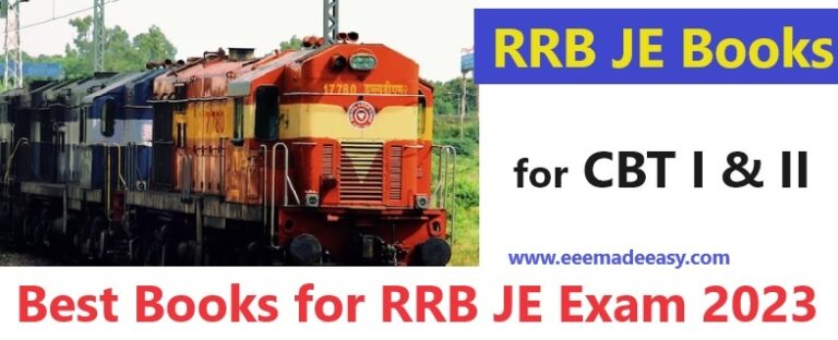 RRB JE Books|Best book for RRB JE – EEE Made Easy