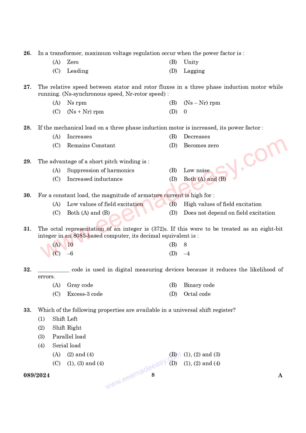 [PDF]Assistant Engineer Electrical Harbour Engineering Question Paper ...